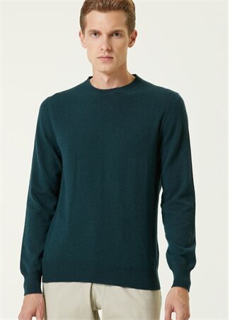 Zegna Erkek Yeşil Kaşmir Kazak 54 IT