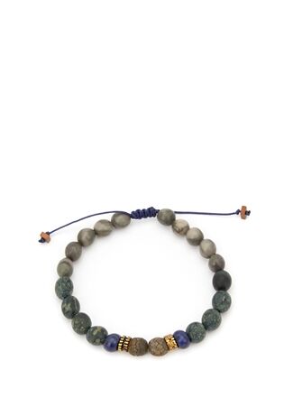 Beymen Club Erkek Doğal Taşlı Tek Sıra Bileklik Yeşil EU