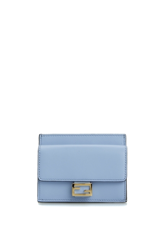 Fendi Kadın Mavi Logo Detaylı Deri Kartlık EU