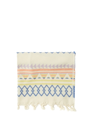 Devotion Mavi Etnik Desenli Havlu Devotion Mavi Etnik Desenli Havlu