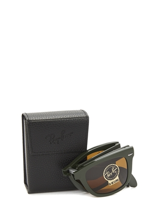 Ray-Ban Erkek Siyah Kare Formlu Güneş Gözlüğü Yeşil 50 EU Ray-Ban Erkek Siyah Kare Formlu Güneş Gözlüğü Yeşil 50 EU