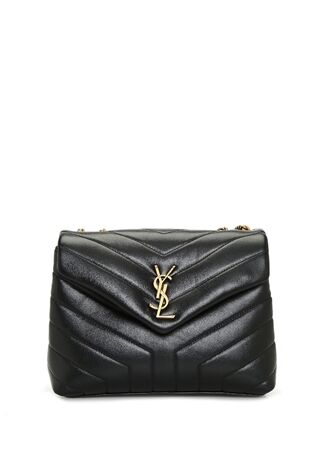 Kadın Loulou Small Siyah Logolu Deri Omuz Çantası EU Kadın Loulou Small Siyah Logolu Deri Omuz Çantası EU