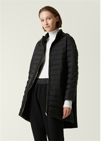 Beymen Collection Kadın Siyah Kapüşonlu Uzun Kaz Tüyü Mont 36 Beymen Collection Kadın Siyah Kapüşonlu Uzun Kaz Tüyü Mont 36