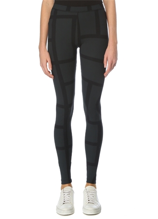 Toteme Kadın Füme Siyah Desenli Tayt L EU