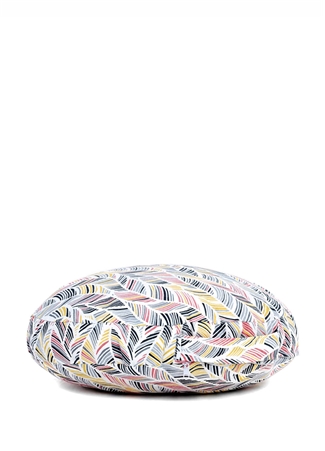 Nui Yoga Feather Desenli Yuvarlak Meditasyon Minderi Eu Nui Yoga Feather Desenli Yuvarlak Meditasyon Minderi Eu