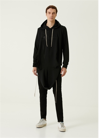 Rick Owens x Champion Erkek Siyah Kapüşonlu Atlet Detaylı Sweatshirt S EU Rick Owens x Champion Erkek Siyah Kapüşonlu Atlet Detaylı Sweatshirt S EU