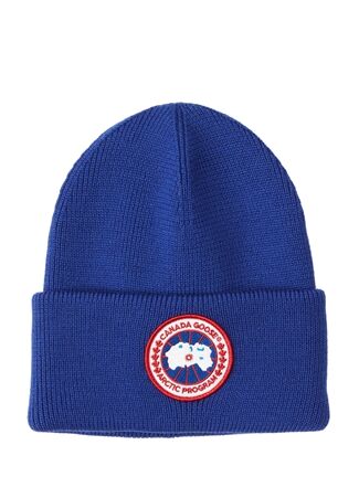 Canada Goose Kadın Mavi Logolu Bere EU Canada Goose Kadın Mavi Logolu Bere EU