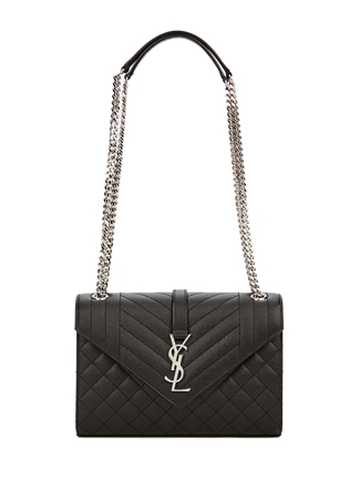 Kadın Envelope Medium Siyah Deri Omuz Çantası Eu Kadın Envelope Medium Siyah Deri Omuz Çantası Eu