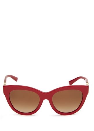Valentino Kadın Kırmızı Cat Eye Formlu Güneş Gözlüğü 54 EU