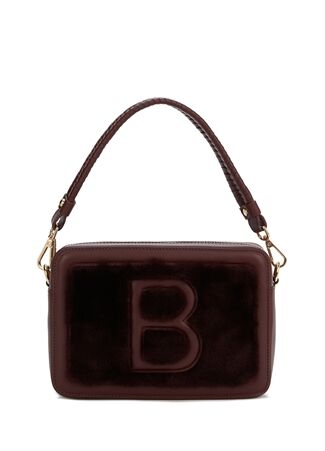 Beymen Kadın Bea Bordo Harf Baskılı Deri Omuz Çantası EU