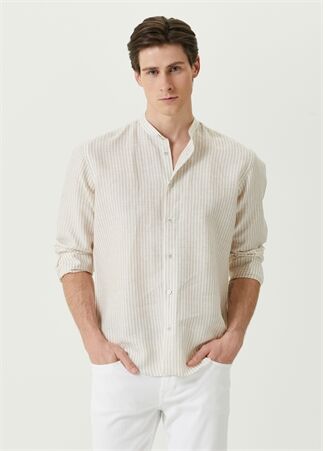 Maurizio Baldassari Erkek Gömlek Bej S Eu
