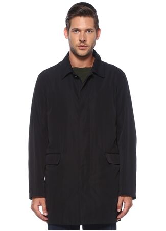 Pal Zileri Erkek Siyah Polo Yaka Palto Bej 50 IT