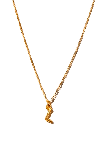 Fidelle Kadın Alphabet Pendant Small L Altın Rengi Kolye S EU Fidelle Kadın Alphabet Pendant Small L Altın Rengi Kolye S EU