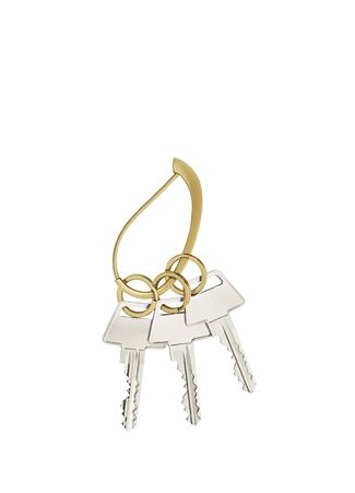 Georg Jensen Shades Gold Çelik Anahtarlık Altın Rengi EU