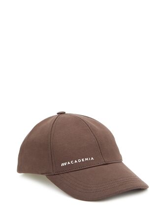 Academia Kadın Kahverengi Logo Nakışlı Şapka EU