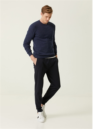 Beymen Collection Erkek Lacivert Beli Kordonlu Travel Eşofman Altı S EU