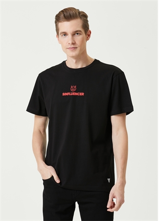 Cult of Cuddle Erkek Siyah Baskı Detaylı T-shirt S EU Cult of Cuddle Erkek Siyah Baskı Detaylı T-shirt S EU