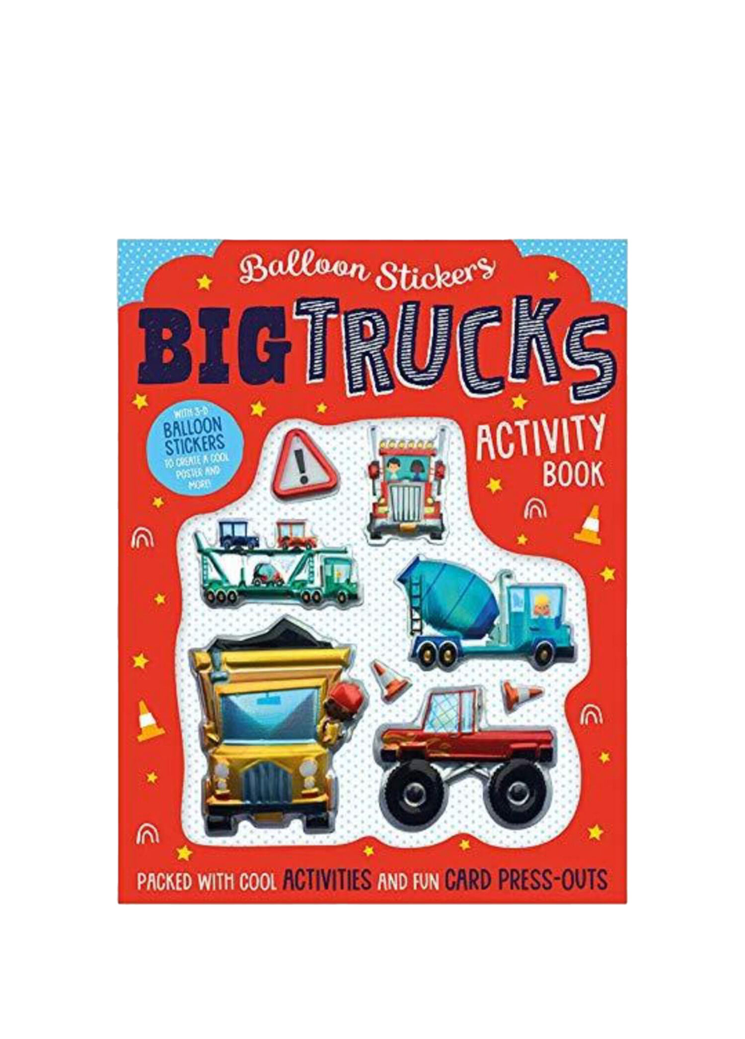 Make Believe Ideas - Balloon Stickers Big Trucks Activity Book