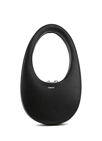 Coperni Kadın Mini Swipe Siyah Deri El Çantası EU Coperni Kadın Mini Swipe Siyah Deri El Çantası EU