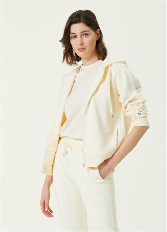 Kenzo Kadın Big X Krem Kapüşonlu Sweatshirt Bej S EU