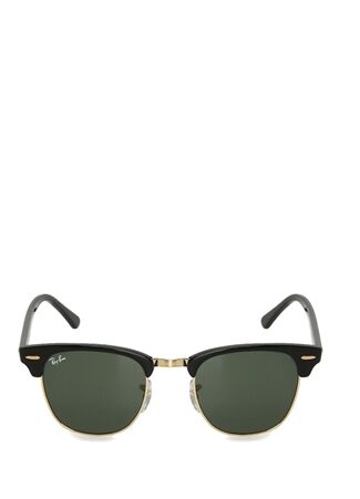 Ray-Ban Erkek Clubmaster Siyah Güneş Gözlüğü 49 EU