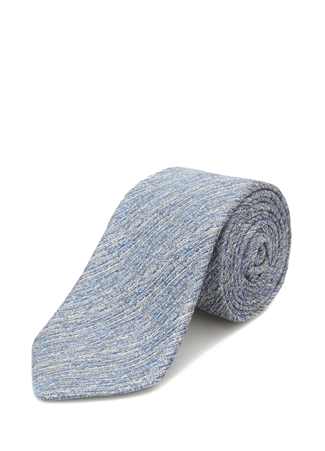 Pal Zileri Erkek Mavi Desenli İpek Kravat EU
