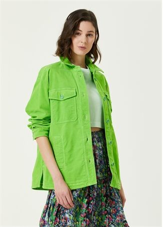 Kenzo Kadın Yeşil Dış Gömlek 42 FR