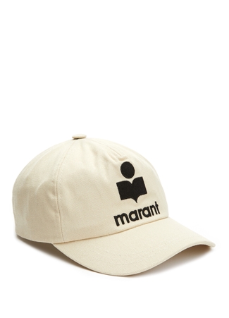 Etoile Isabel Marant Kadın Ekru Logolu Şapka Bej Eu Etoile Isabel Marant Kadın Ekru Logolu Şapka Bej Eu