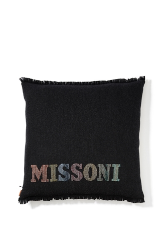 Missoni Home Siyah Logo Detaylı 50x50 Cm Yün Dekoratif Yastık Missoni Home Siyah Logo Detaylı 50x50 Cm Yün Dekoratif Yastık