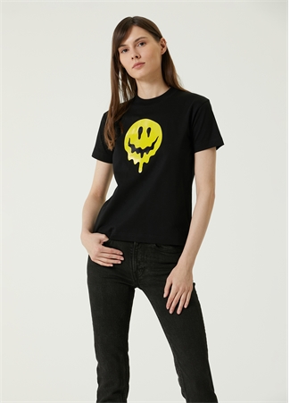 Balenciaga Kadın Drip Peace Small Fit Siyah T-shirt XS EU Balenciaga Kadın Drip Peace Small Fit Siyah T-shirt XS EU