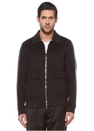 Theory Erkek Kahverengi Bej Çift Taraflı Kaşmir Mont S EU