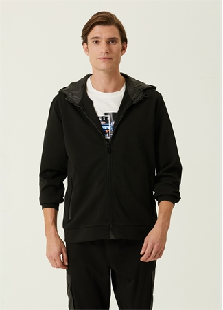 Network Erkek Slim Fit Siyah Kapüşonlu Sweatshirt XL EU Network Erkek Slim Fit Siyah Kapüşonlu Sweatshirt XL EU