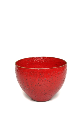 Atilla Çakır Kırmızı Mikro Dokulu Kase Çok Renkli