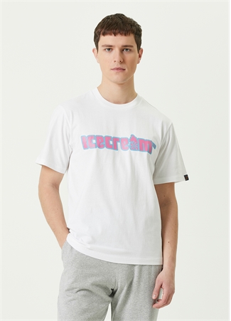 Icecream Erkek Beyaz Logo Baskılı T-shirt S EU