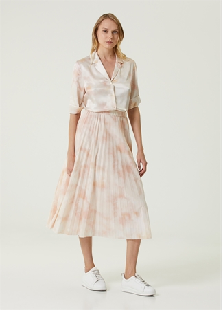 Academia Kadın Altın Rengi Pilili Midi Etek Pembe 34 Academia Kadın Altın Rengi Pilili Midi Etek Pembe 34