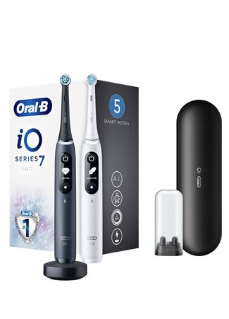 Oral-B iO7 Siyah Beyaz 2li Şarjlı Diş Fırçası Oral-B iO7 Siyah Beyaz 2li Şarjlı Diş Fırçası