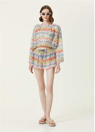 Missoni Kadın Beli Bağcıklı Zikzak Desenli Şort 38 It Missoni Kadın Beli Bağcıklı Zikzak Desenli Şort 38 It