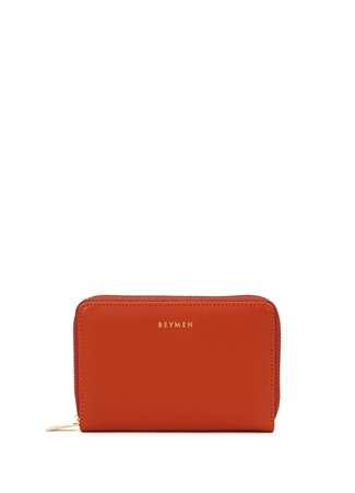 Beymen Kadın Turuncu Logolu Deri Cüzdan EU Beymen Kadın Turuncu Logolu Deri Cüzdan EU