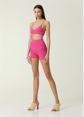 Jacquemus Kadın Pembe Yüksek Bel Şort 36 FR