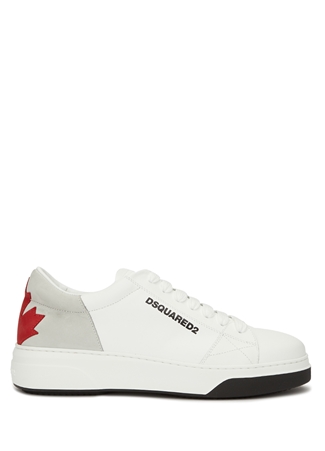Dsquared2 Erkek Beyaz Logo Detaylı Deri Sneaker Kırmızı 42 EU Dsquared2 Erkek Beyaz Logo Detaylı Deri Sneaker Kırmızı 42 EU