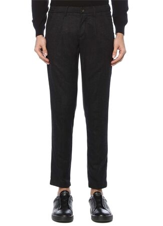 Rehash Erkek Antrasit Pilili Yün Pantolon Gri 30 US