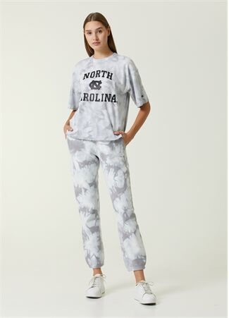 Champion Kadın Gri Batik Desenli Eşofman Altı M EU