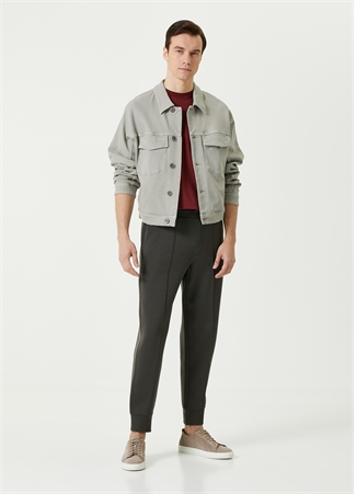 Zegna Erkek Haki Beli Kordonlu Jogger Eşofman Altı 48 It Zegna Erkek Haki Beli Kordonlu Jogger Eşofman Altı 48 It
