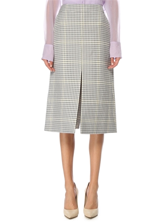 Camilla and Marc Kadın Duvall Colorblocked Kazayağı Desenli Midi Etek 0 US