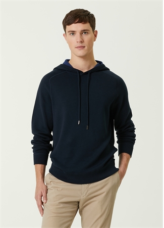 Boss Erkek Lacivert Kapüşonlu Kazak S EU Boss Erkek Lacivert Kapüşonlu Kazak S EU