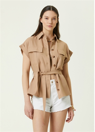 Network Kadın Regular Fit Camel Gömlek Kahverengi Xs Eu Network Kadın Regular Fit Camel Gömlek Kahverengi Xs Eu