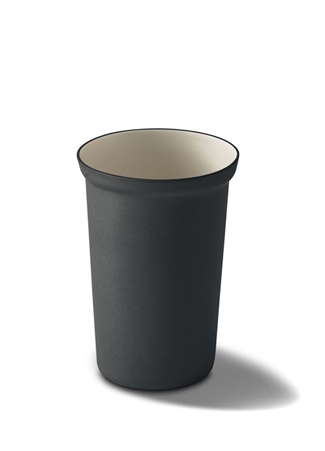 Esma Dereboy Siyah Fildişi Porselen Kahve Yanı Su Bardağı