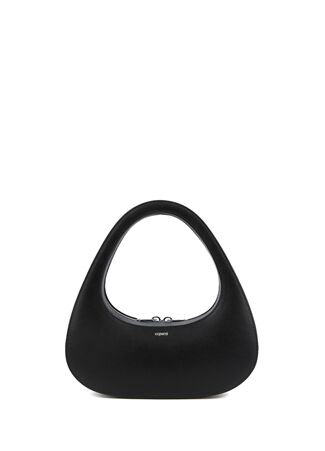 Coperni Kadın Siyah Logolu Deri El Çantası EU