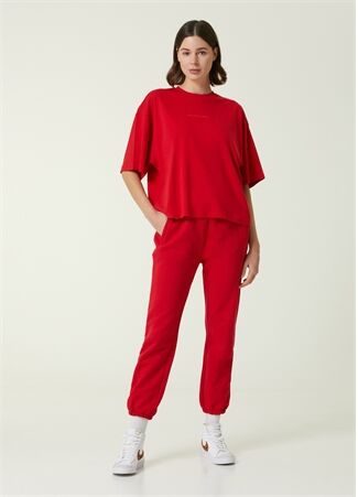 Les Benjamins Kadın Kırmızı Eşofman Altı L EU