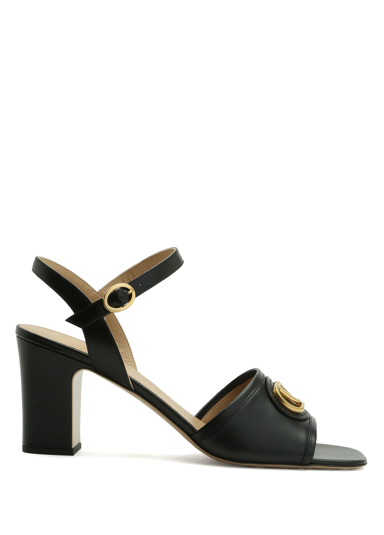 Valentino Garavani Siyah Kadın Signature Siyah Kadın Deri Sandalet ...
